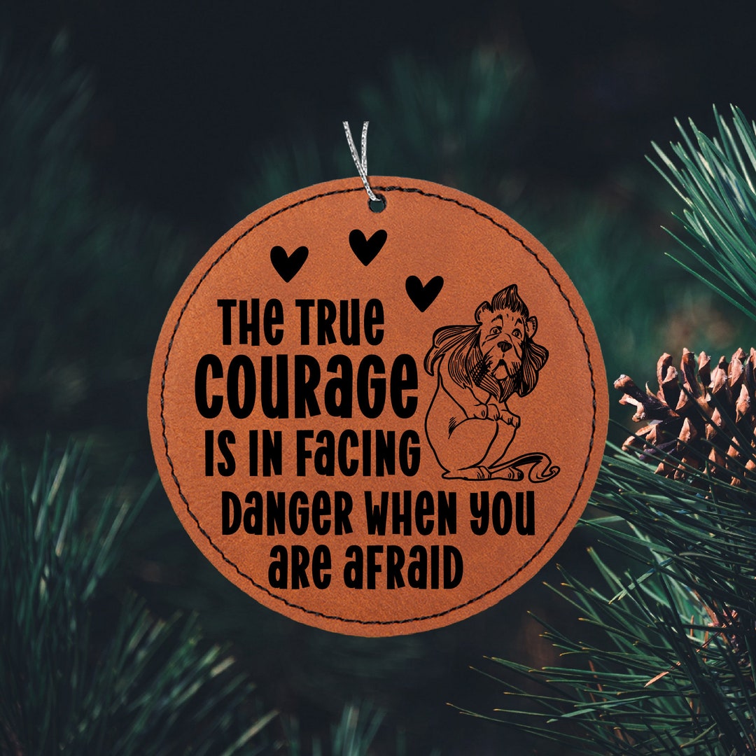 Personalized Wizard of Oz Lion Courage Christmas Ornament is - Etsy