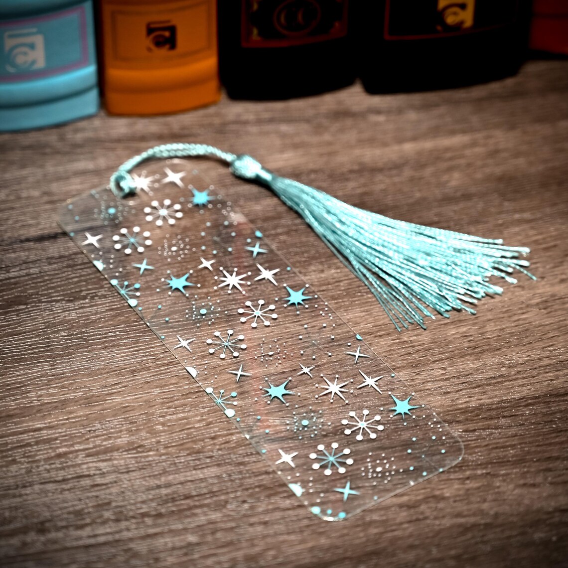 Winter Mid Century Snowflake Bookmark for Party Favors or Stocking ...