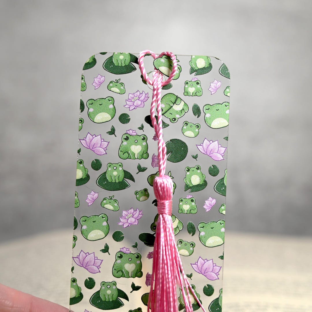 Cute Kawaii Frogs Bookmark for Frog Lover Cottagecore Stocking Stuffer ...