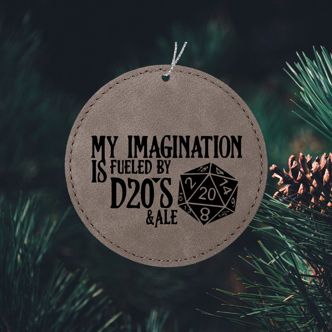 DND Ornament D20's and Ale D&D Christmas Ornament is Laser Engraved to ...