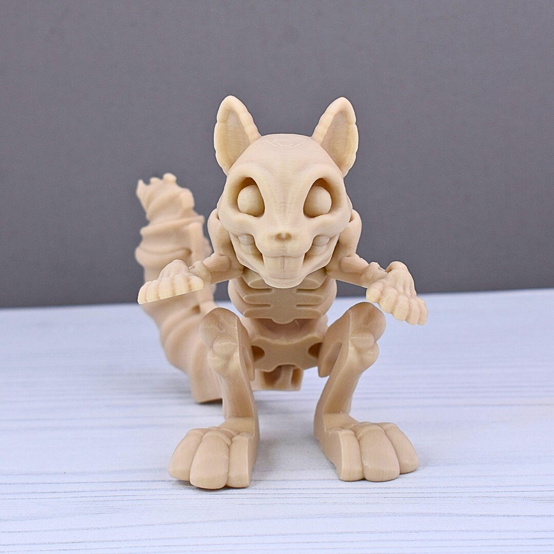 3D Printed Squirrel Animal Skeleton Fidget Desk Toys for Stocking ...