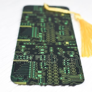 Unique Bookmark With Circuit Board Design is a Bookmark With Tassel and ...