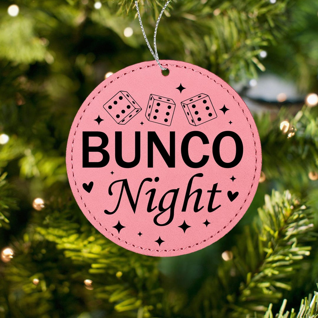 Personalized Bunco Night Christmas Ornament for Bunco Ladies Night or ...