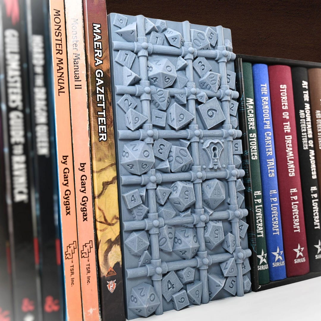 Fantasy Dice Jail Book Nook for Bookshelf Decor on Game Room Shelves or ...