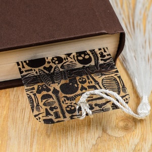 Unique Bookmark With Skeletons Design is a Bookmark With Tassel and ...