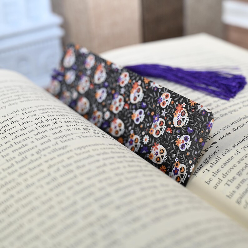 Sugar Skull Bookmark – Day of the Dead Bookmarker – Colorful Mexican ...