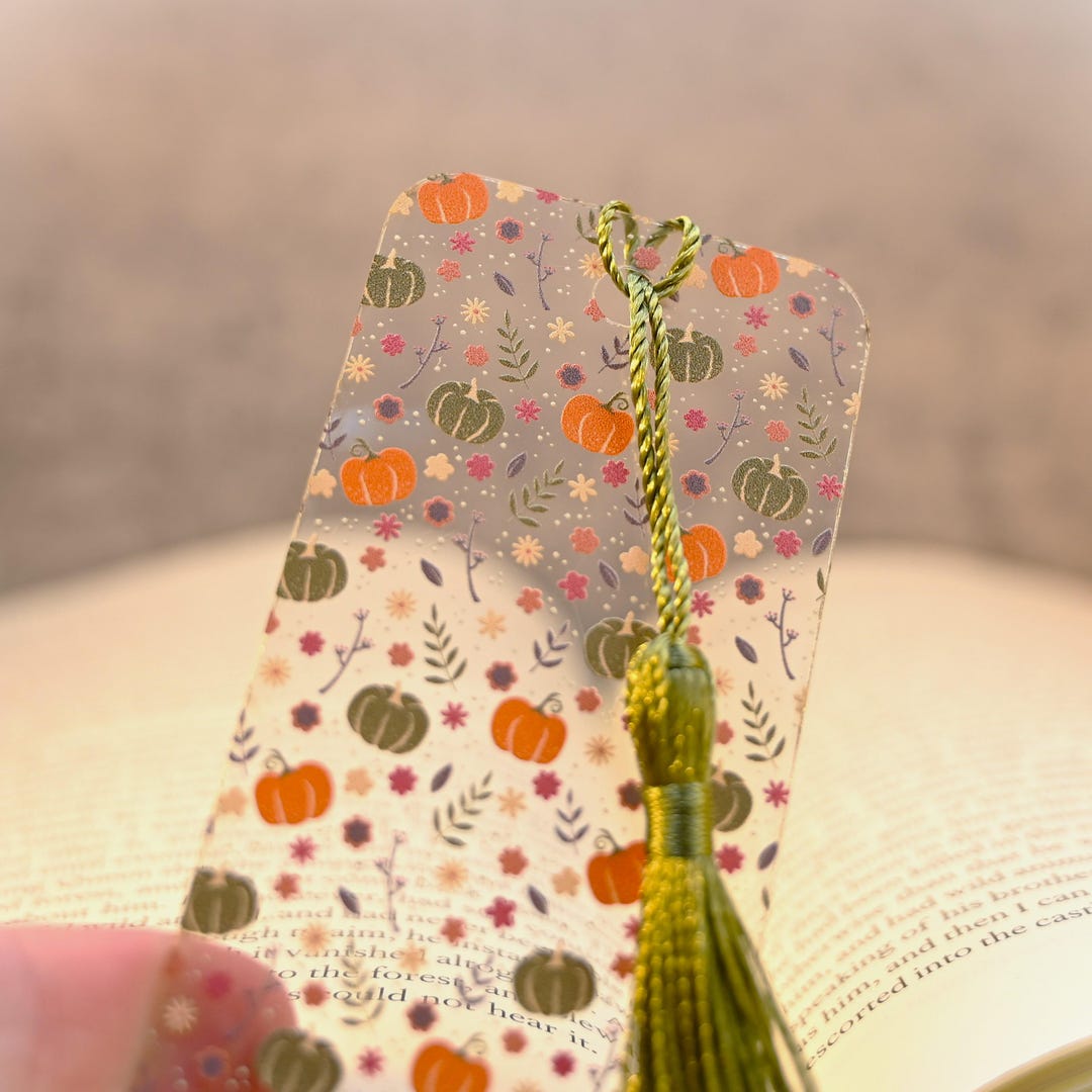 Cute Fall Pumpkin Fall Bookmark for Fall Festival Prizes or Autmn ...