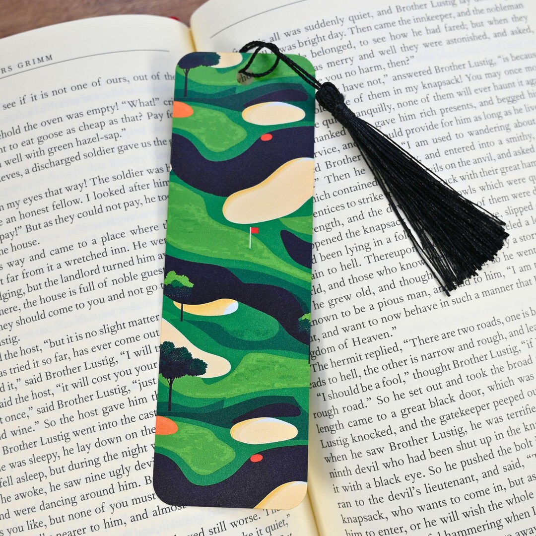 Golf Course Bookmark for Men Party Favors or Prize Gift Basket for ...