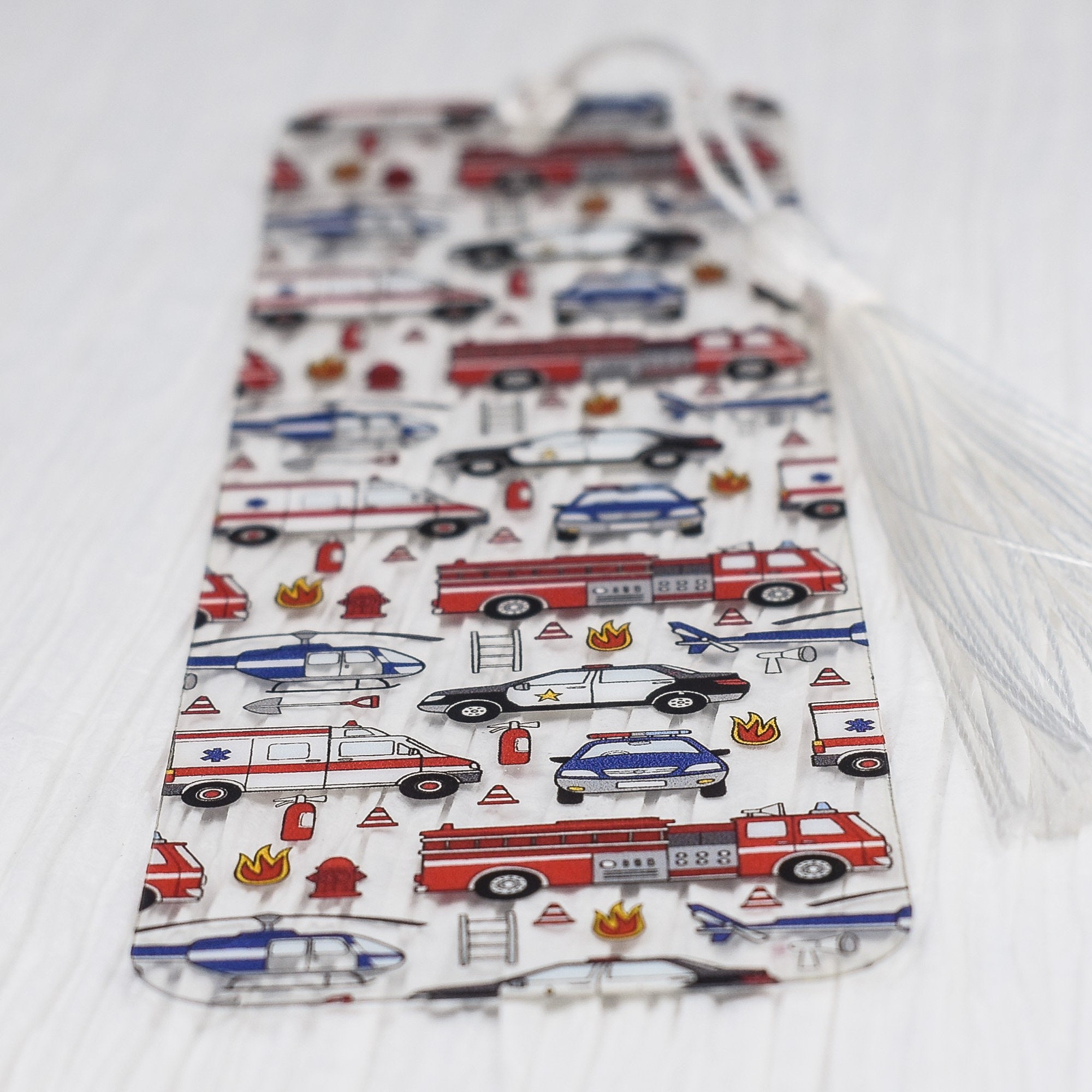 Unique Bookmark With First Responders Design is a Bookmark With Tassel ...