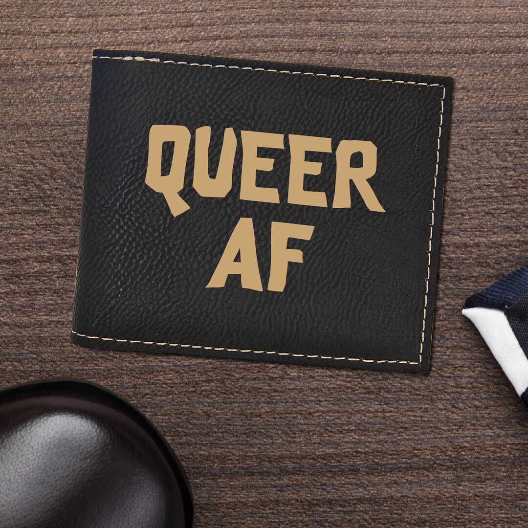 Queer AF Bifold RFID Wallet Makes a Great Stocking Stuffer or Fun Gift ...