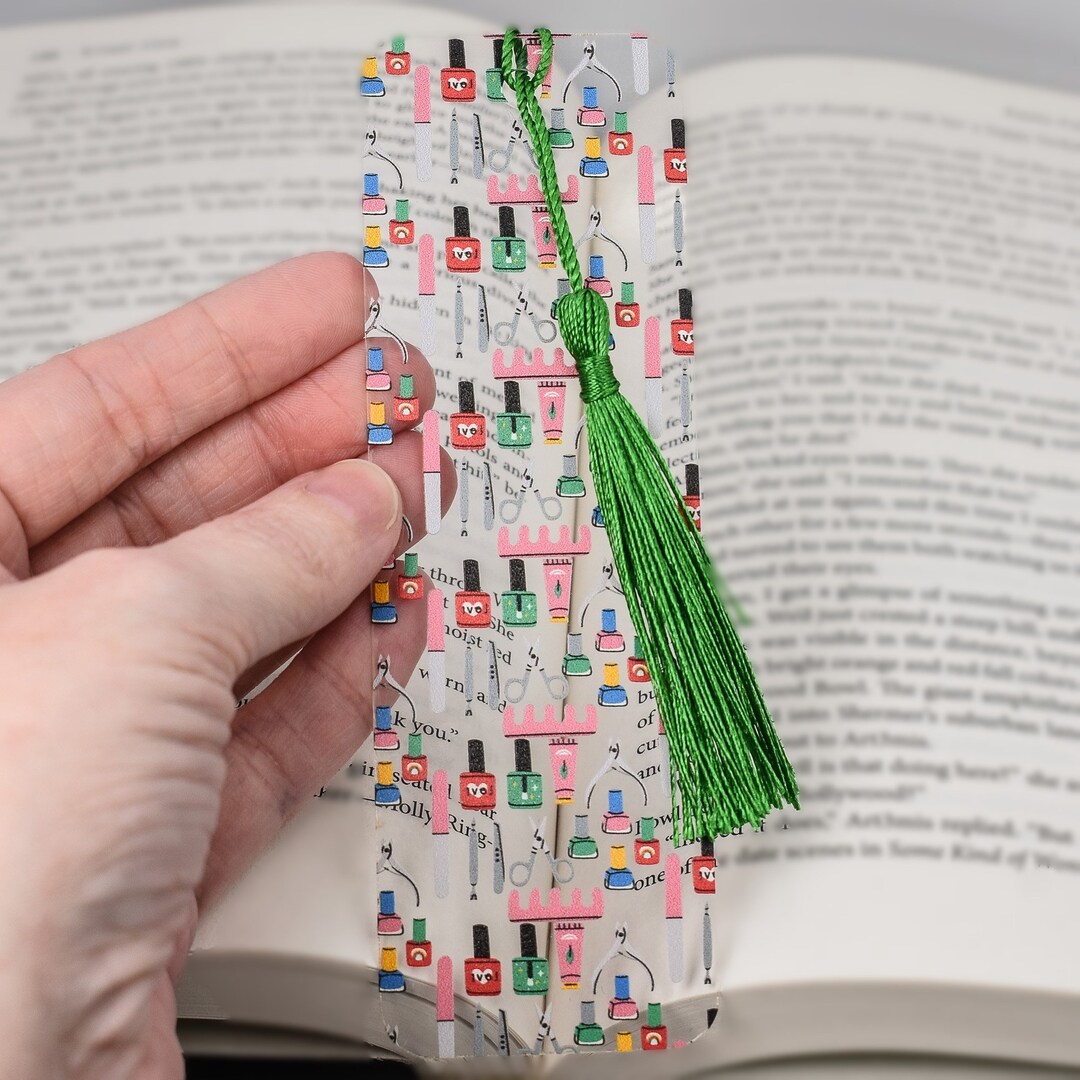 Cute Bookmark With Nail Polish Design is Used for Manicurist Gifts ...