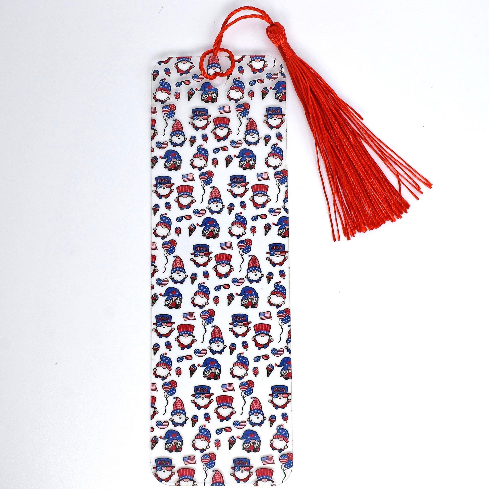Cute Bookmark With Patriotic Gnomes is Used for Teacher Gifts or Unique ...