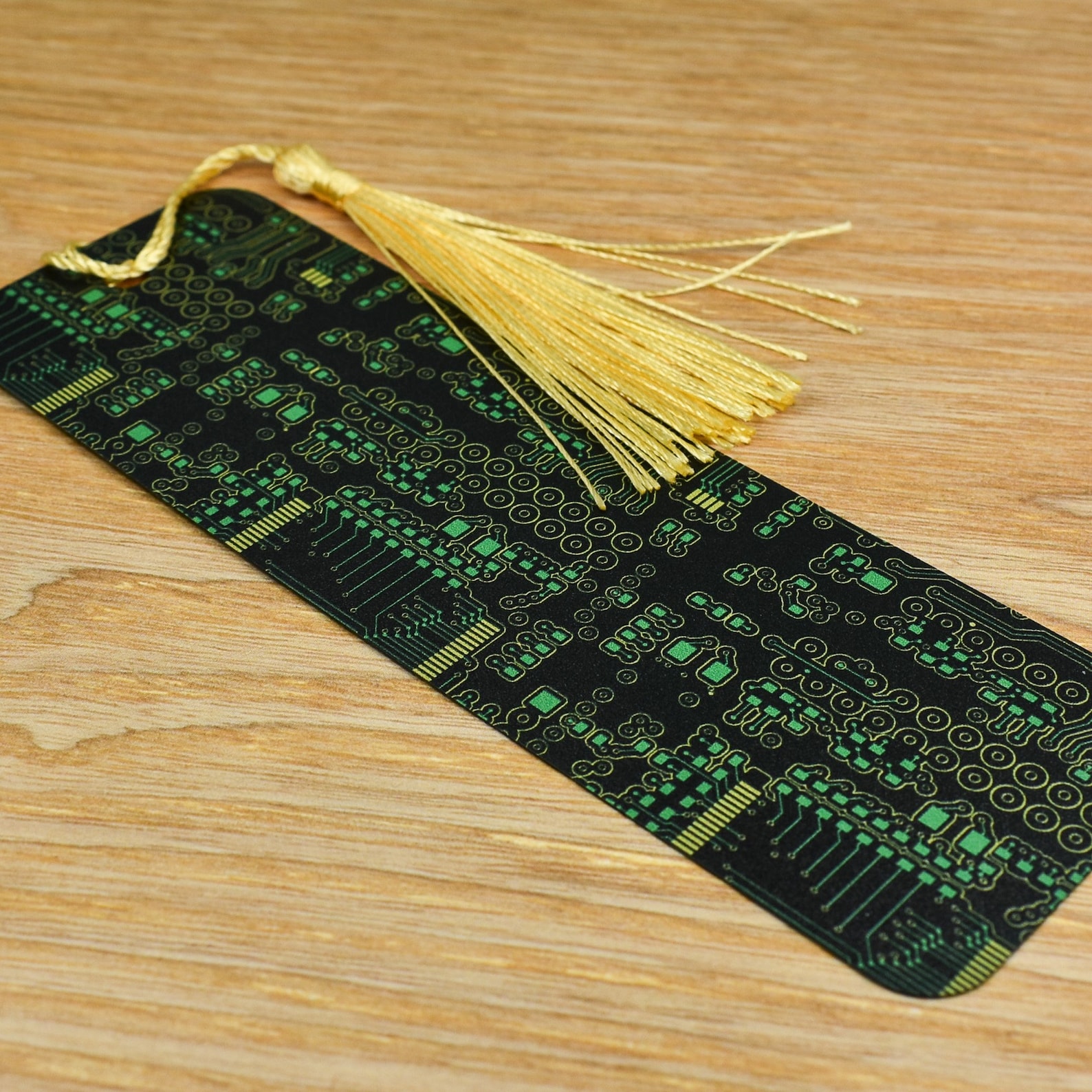 Unique Bookmark With Circuit Board Design is a Bookmark With Tassel and ...