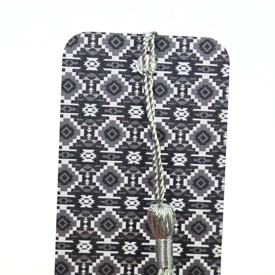 Gray Aztec Pattern Bookmark for Native American or Indigenous Aztec ...