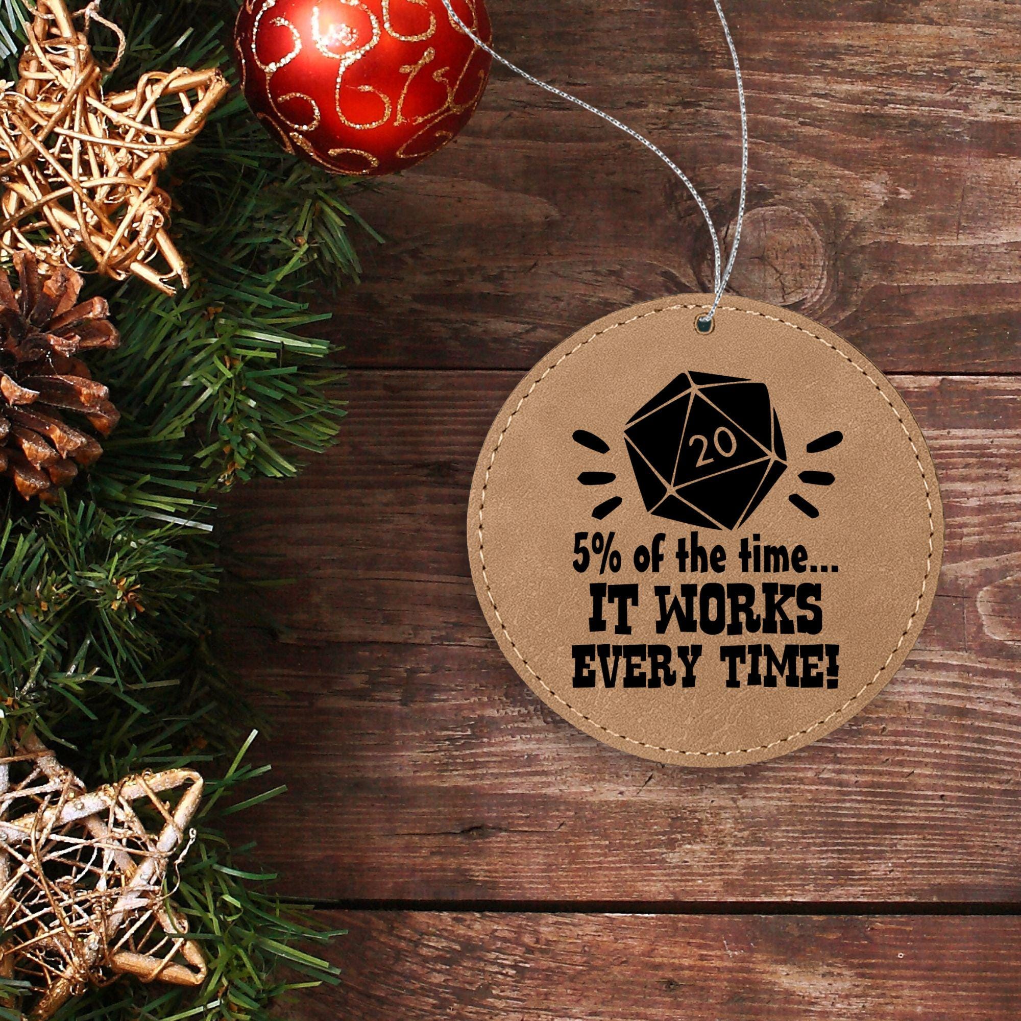 Dnd Player Gift D20 Funny Ornament for Dungeon Master or Dnd Stocking ...