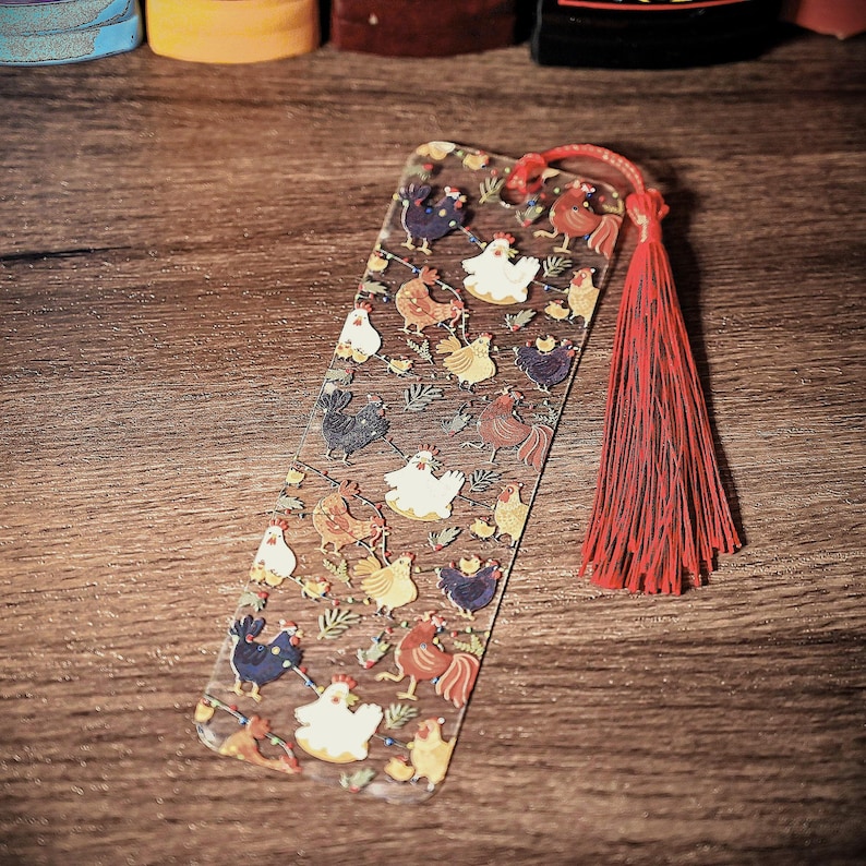 Cute Bookmark With Chickens is Used for Teacher Gifts Basket or Unique ...