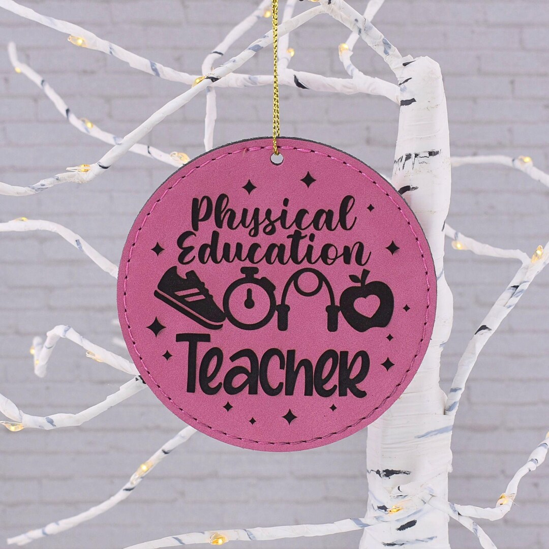 Personalized Physical Education Ornament for PE Teacher Christmas Gifts ...