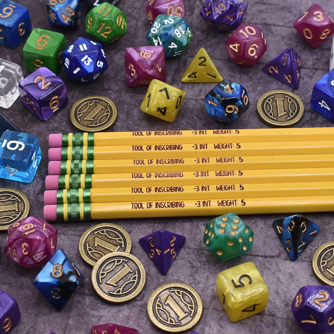 Dnd Player Pencils Tool of Inscribing Pencil Set for Dungeon Master ...