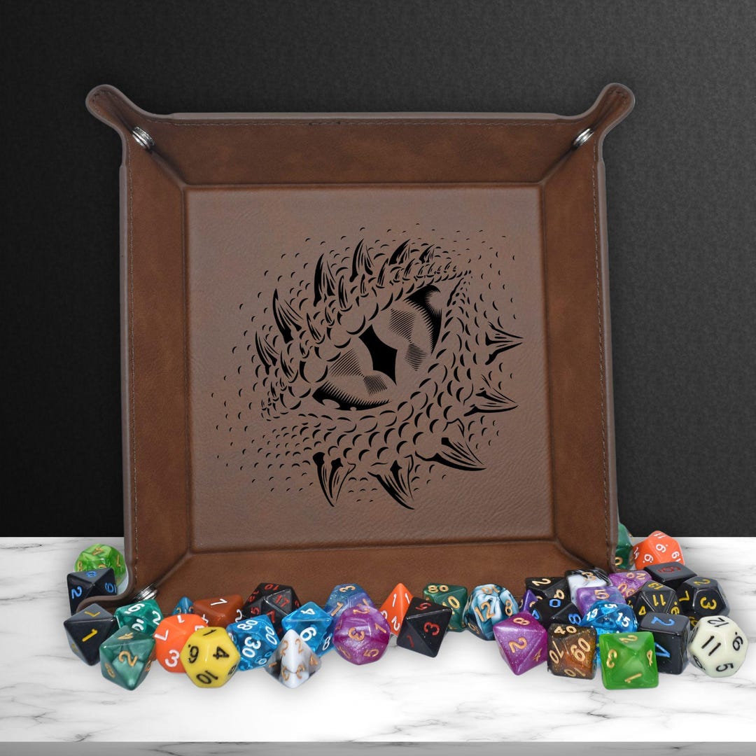 Dnd Dice Tray Eye of the Dragon Folding Snap Valet Tray for Dnd Gifts ...