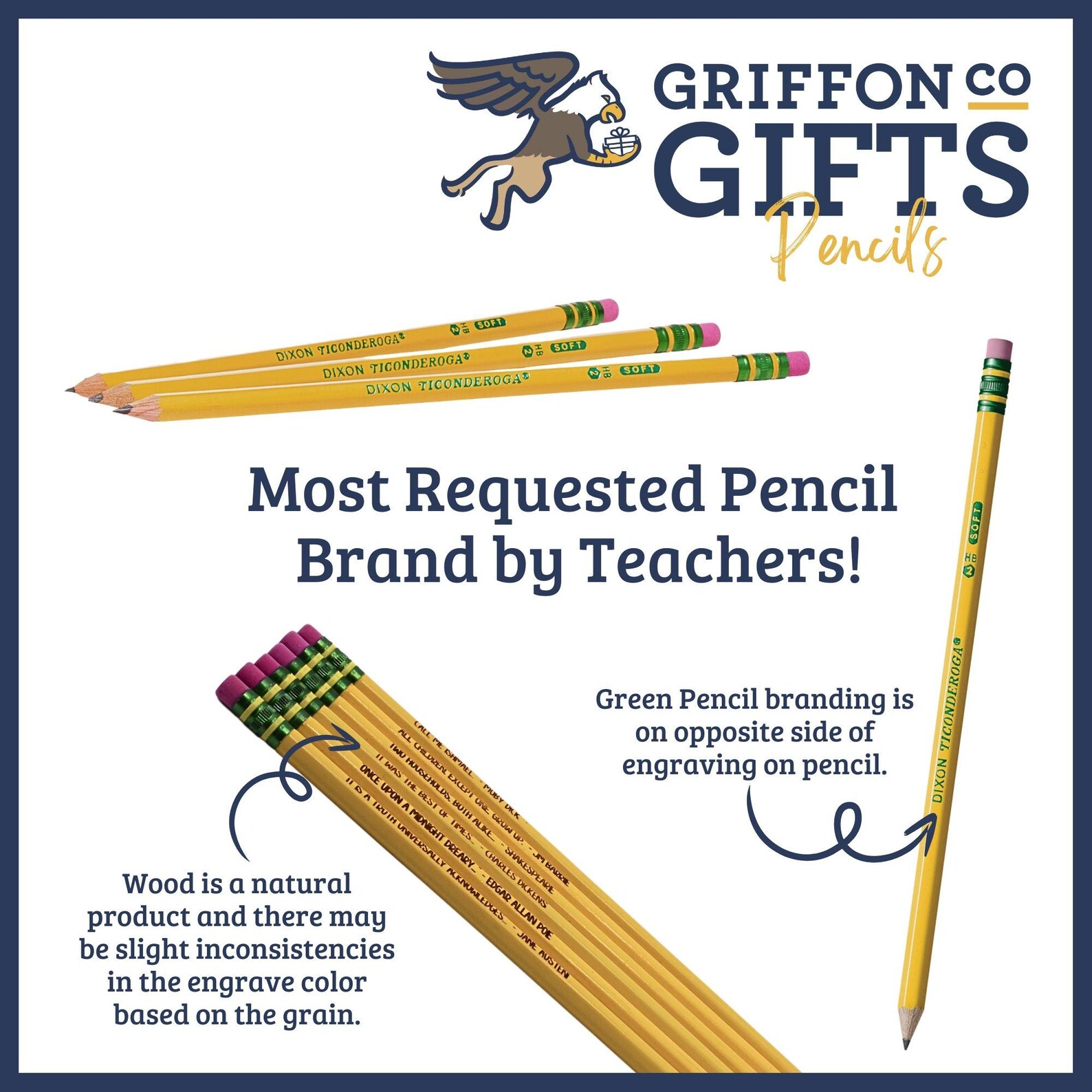 William Shakespeare Quotes Pencils Set for Drama or Theater Teacher ...