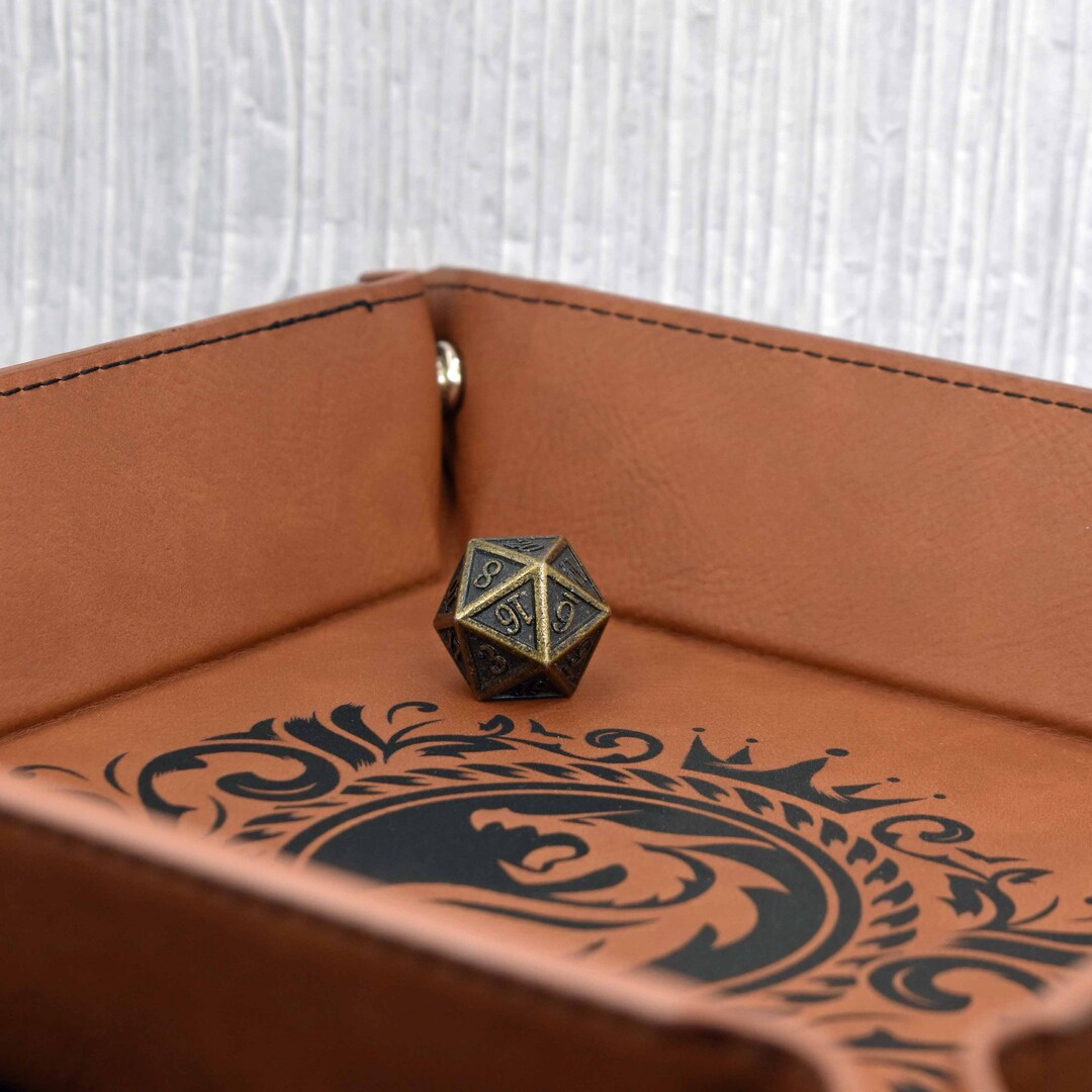 DND Gift Dragon Emblem Dice Tray for Dungeons and Dragons Dice Tray ...