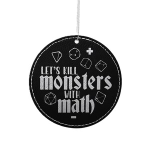 Funny Dnd Ornament Monsters With Math Polyhedral Dice Gift for Dnd ...