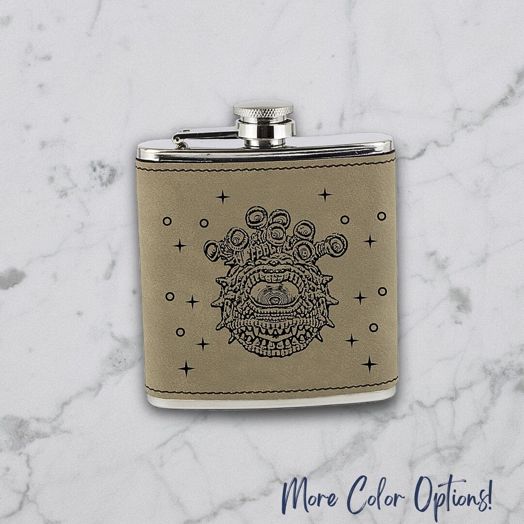 Dnd Gifts Personalized Flask Eyebeast Monster Flask for Stocking ...