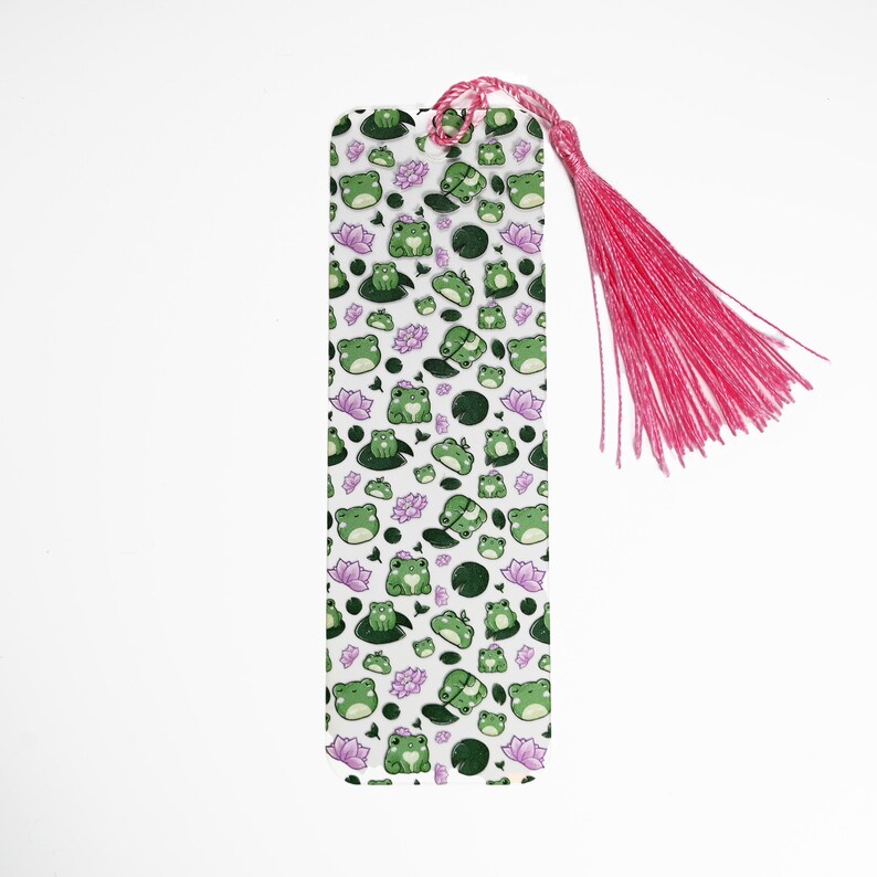 Cute Kawaii Frogs Bookmark for Frog Lover Cottagecore Stocking Stuffer ...