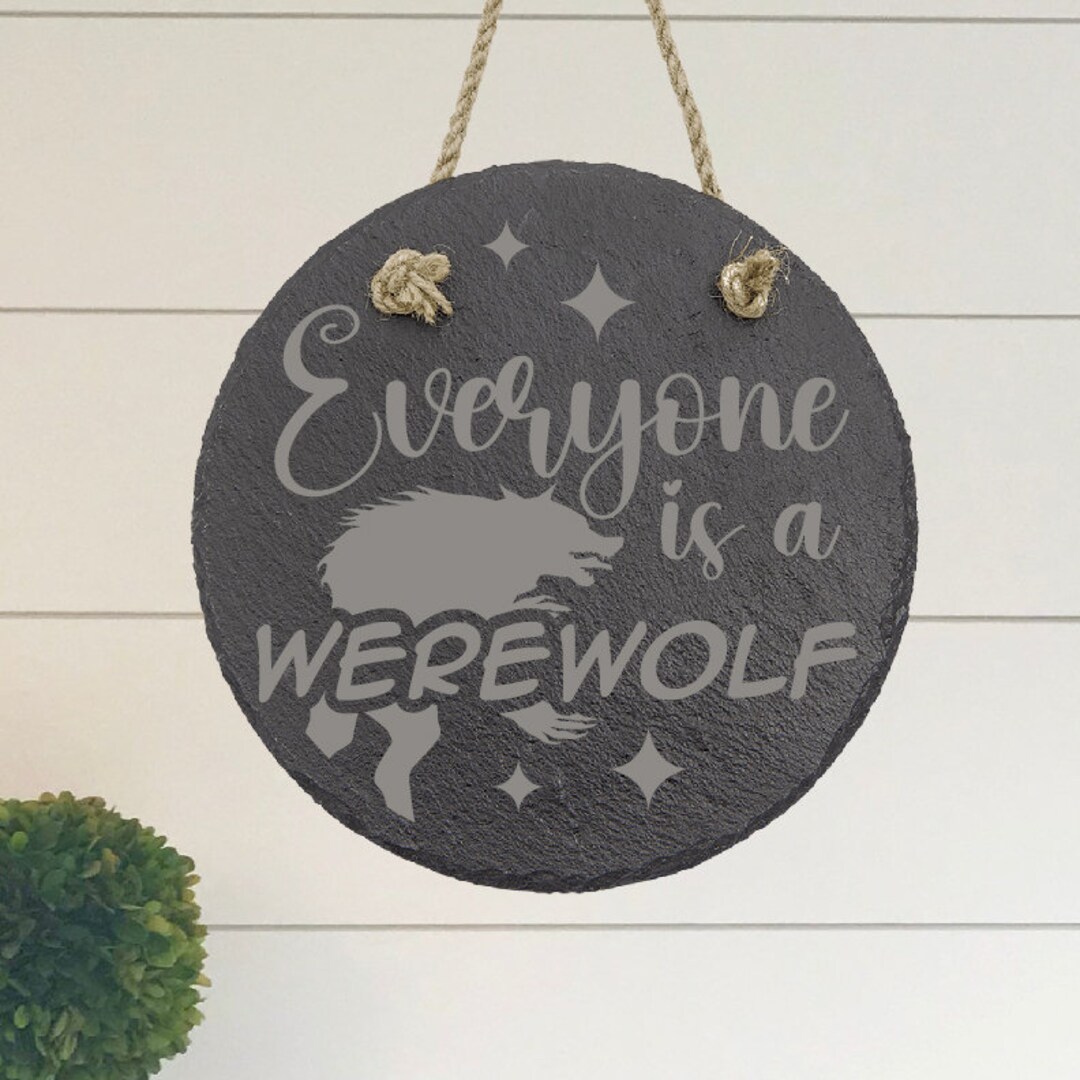 Everyone is a Werewolf Board Game Decor Sign | Tabletop Gaming Gift for ...