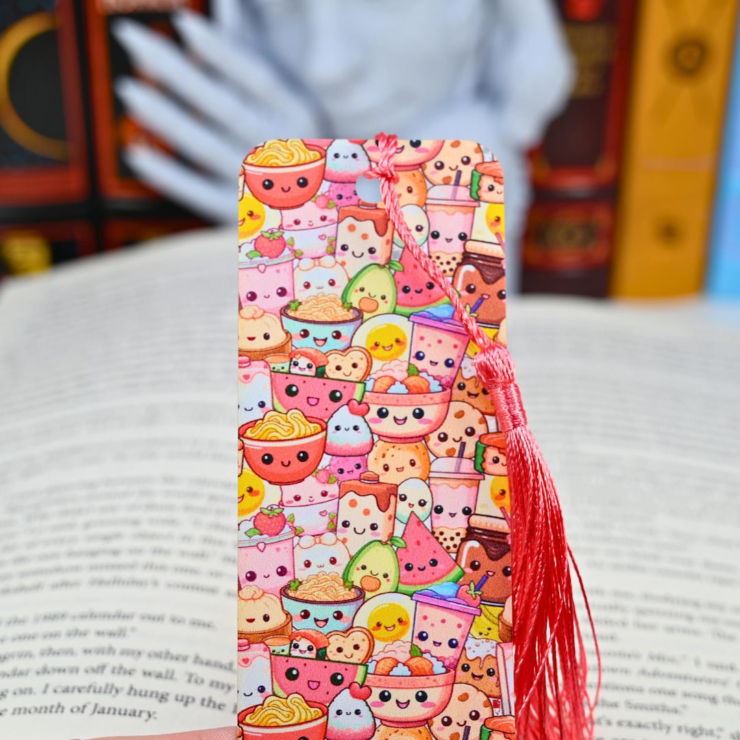 Cute Kawaii Food Snacks Bookmark for a Funny Cooking Food Gift or ...