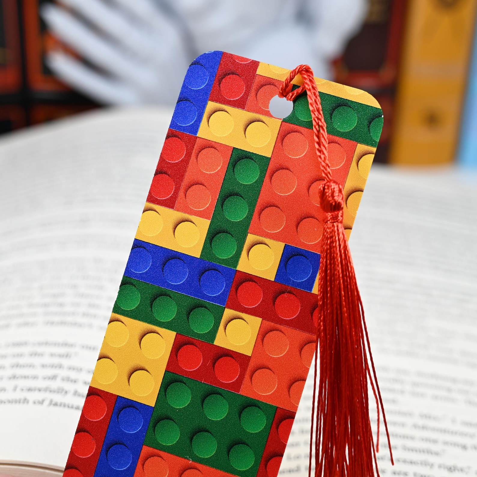 Cool Boys Bookmark With Building Block Toys for Teacher Bulk Basket or ...