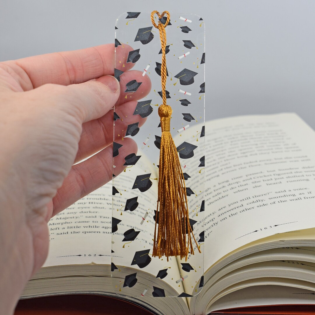 Cool Bookmark With Graduation Caps is Used for Teacher Gifts Basket or ...