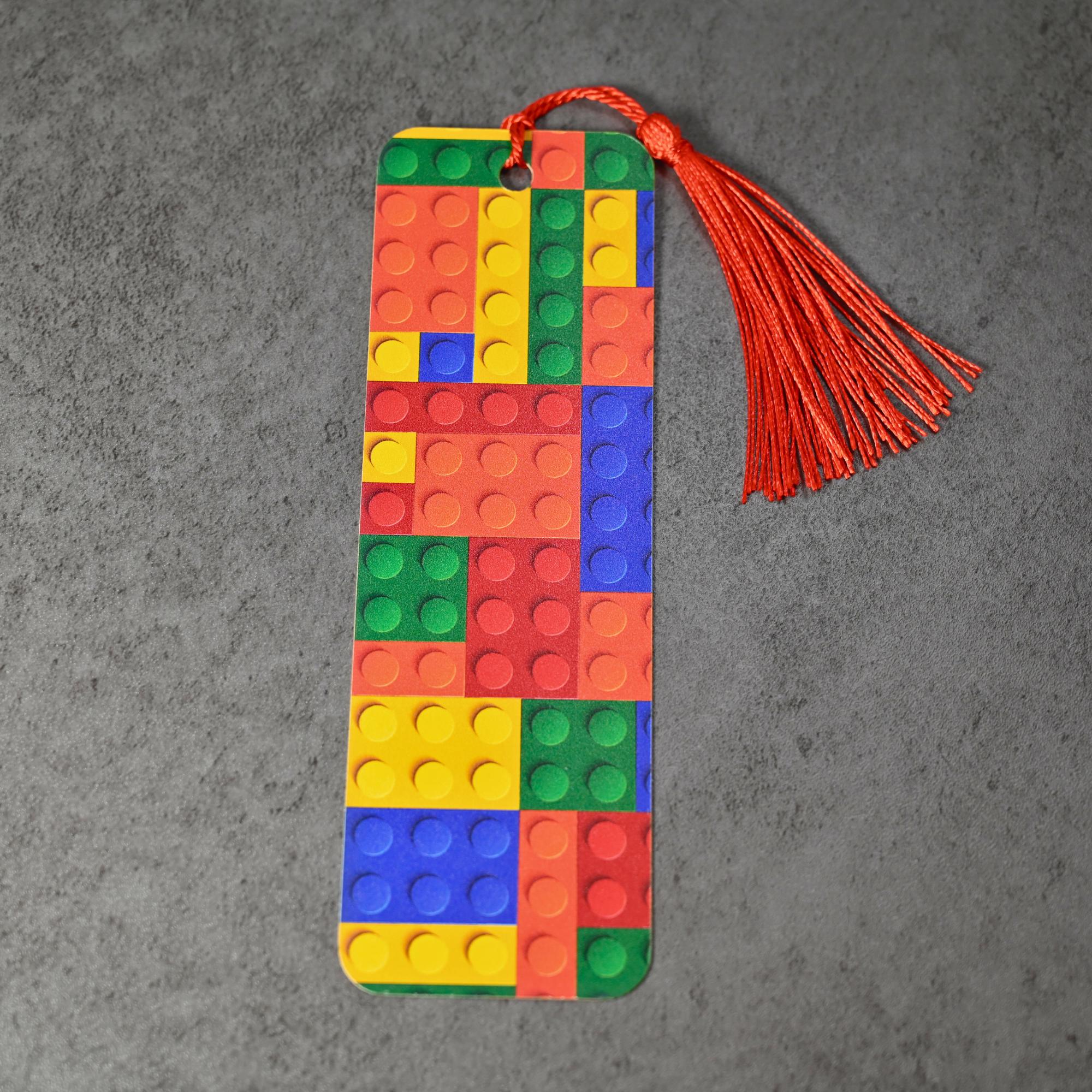 Cool Boys Bookmark With Building Block Toys for Teacher Bulk Basket or ...