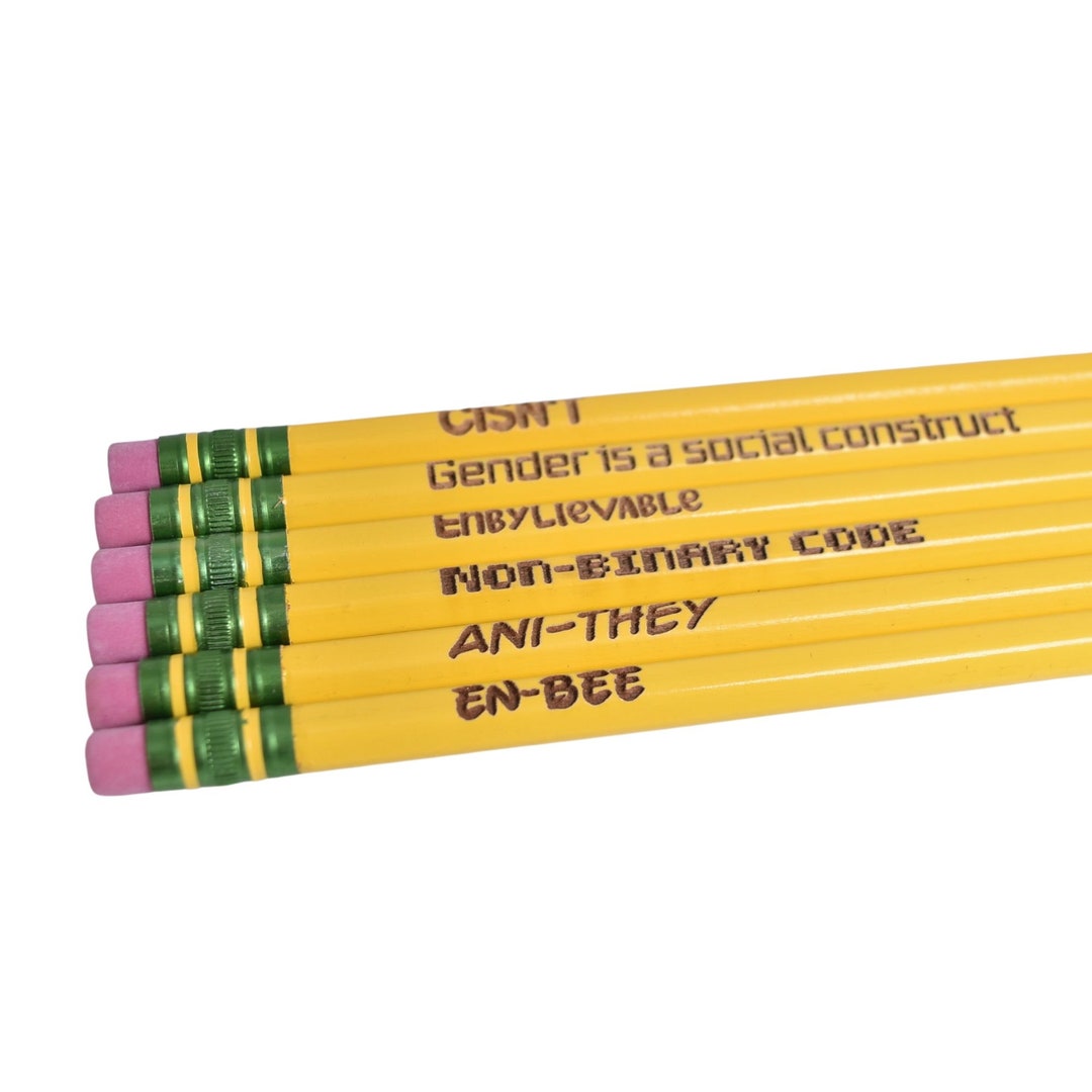 Non Binary Gifts Nonbinary Pencil Set for Christmas Stocking Stuffer ...