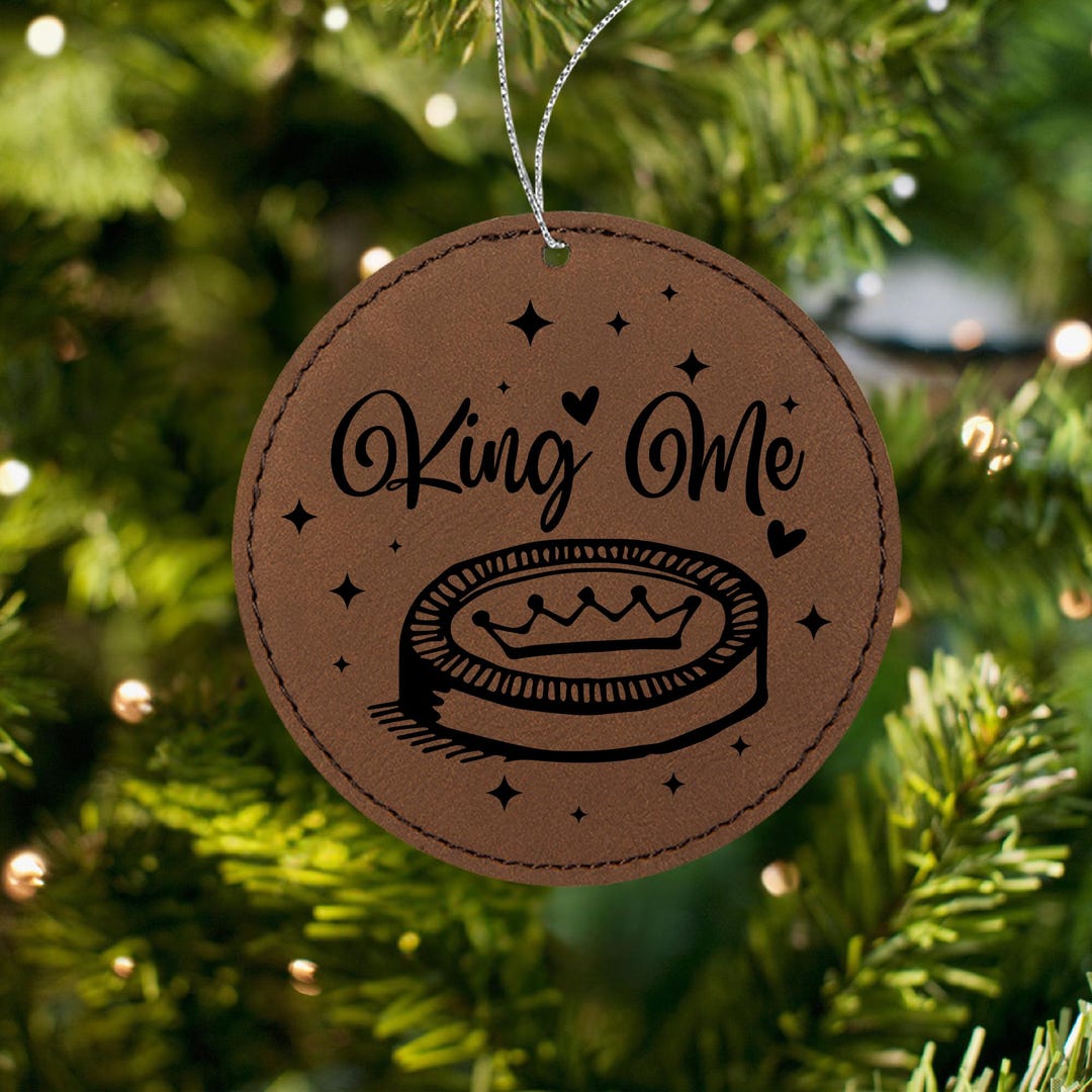 Personalized King Me Checkers Ornament for Checker Player Gifts for ...