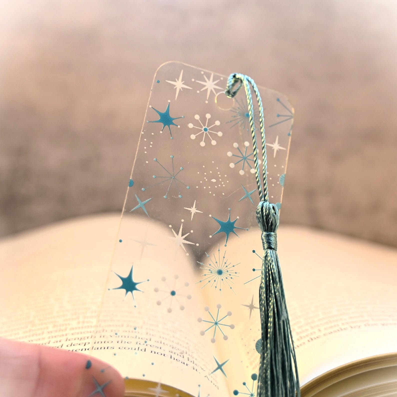 Winter Mid Century Snowflake Bookmark for Party Favors or Stocking ...