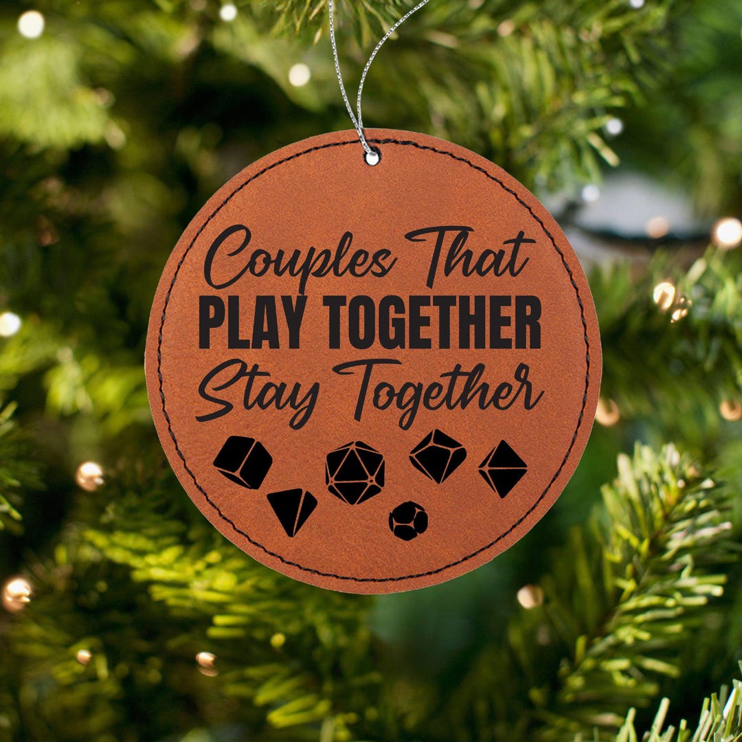 Personalized Dnd Couples Play Together Ornament for an Anniversary or ...