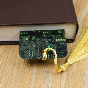 Unique Bookmark With Circuit Board Design is a Bookmark With Tassel and ...