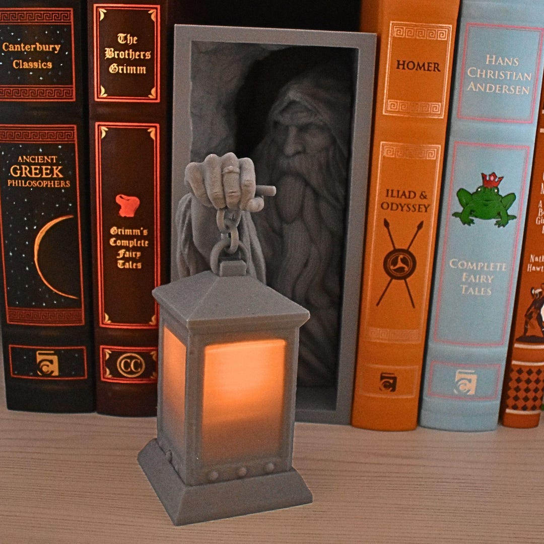 Fantasy Book Nook RPG Wizard Bookshelf Decoration for Dnd Gifts or ...
