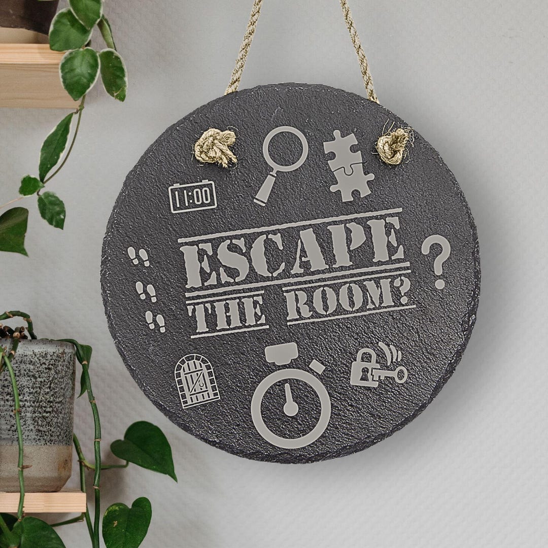 Escape Room Gifts Wall Decor Sign for Escape Room Party or Props for ...