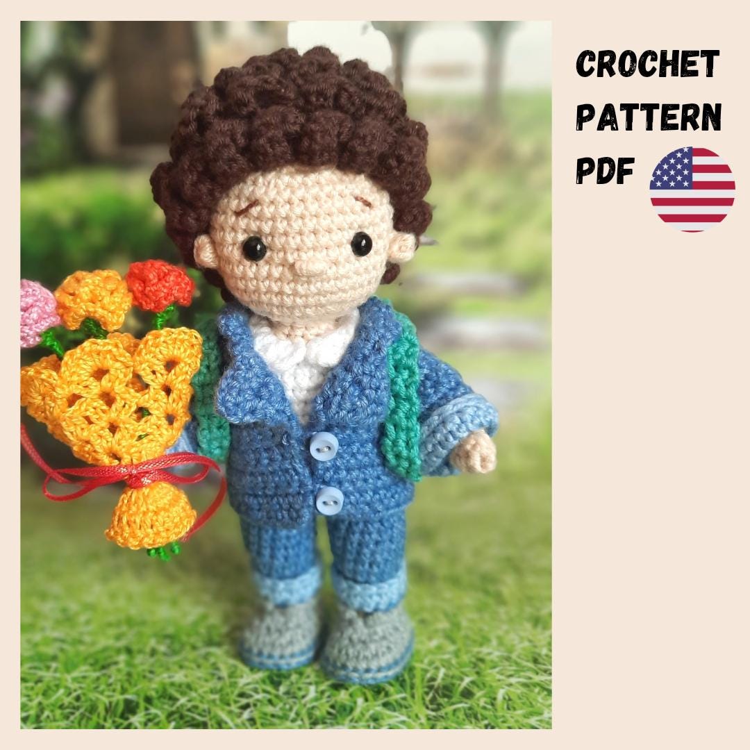 Amigurumi Crochet Schoolboy Pattern Crochet Boy Pattern PDF English ...