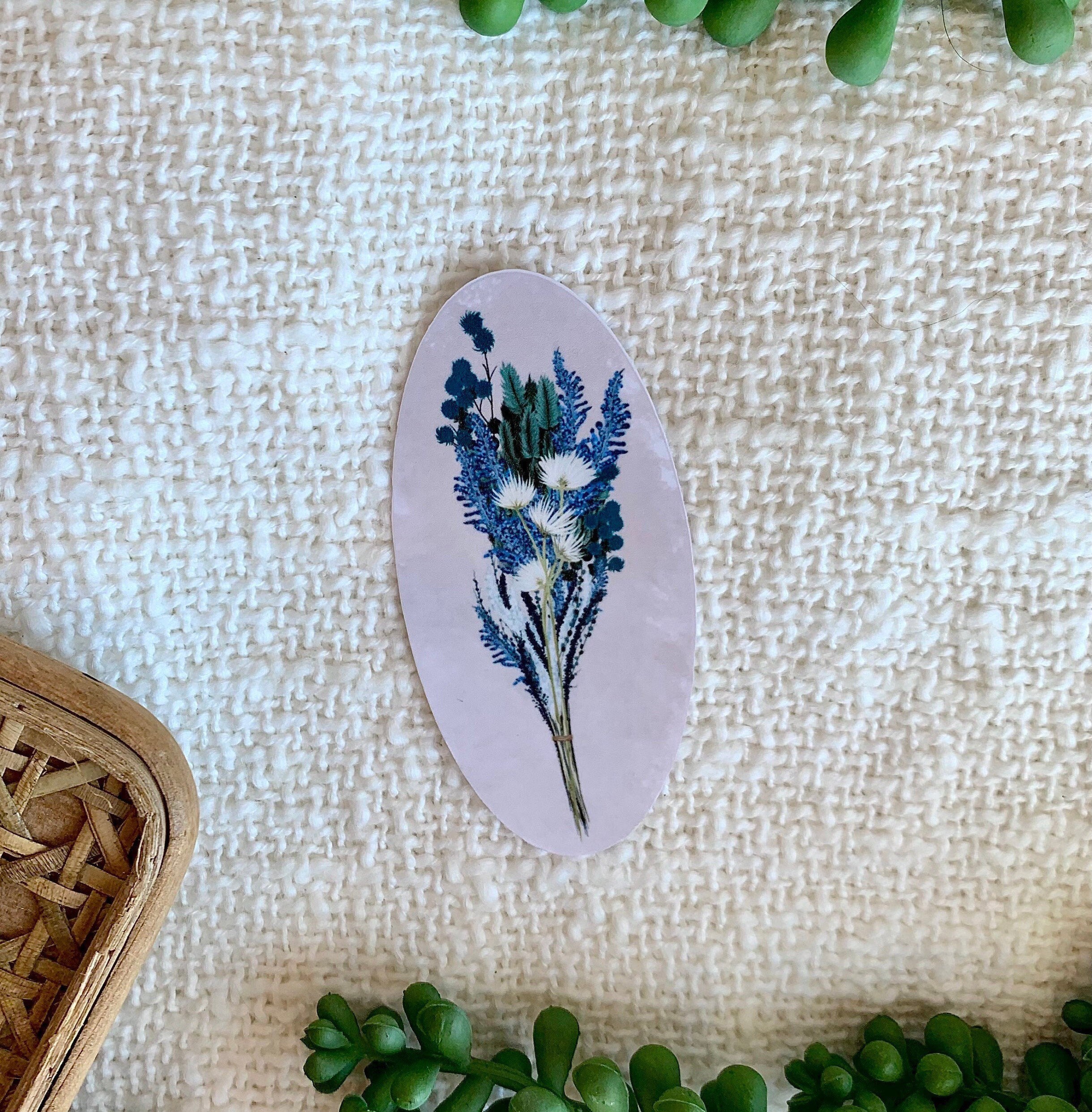 Flower Bouquet Sticker Floral Sticker Waterproof Vinyl | Etsy