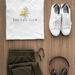 Eat the Rich Shirt • Activist T-shirt • Vintage Aesthetic • Botanical T ...