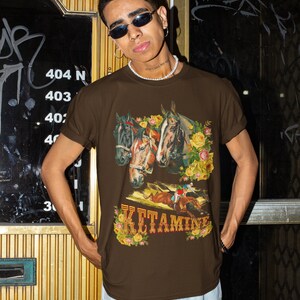 Ketamine T-shirt • Funny Rave Party Shirt • Victorian Horses Special K ...