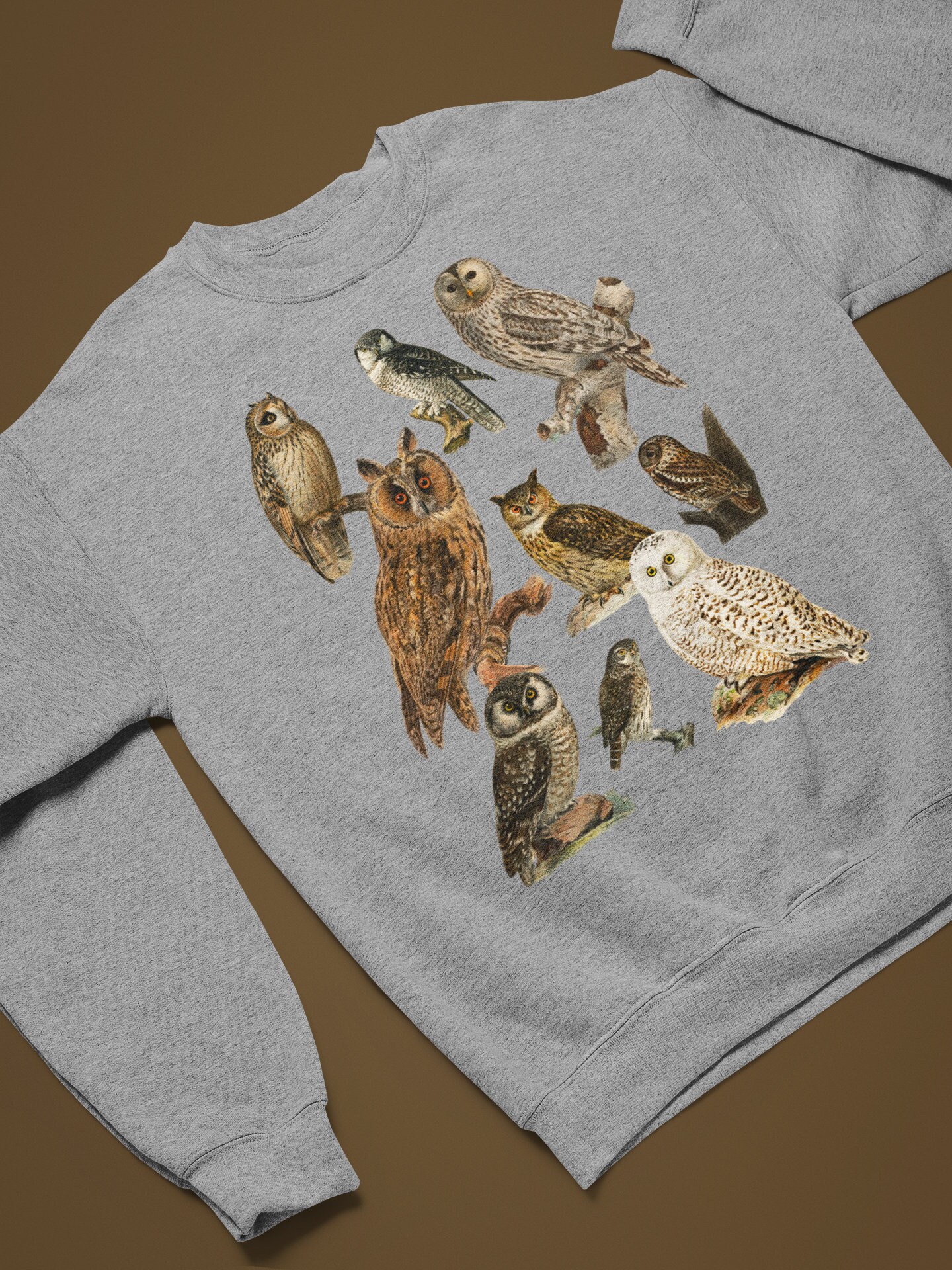 Vintage Owls Sweatshirt Autumn Aesthetic Witchy Sweater - Etsy