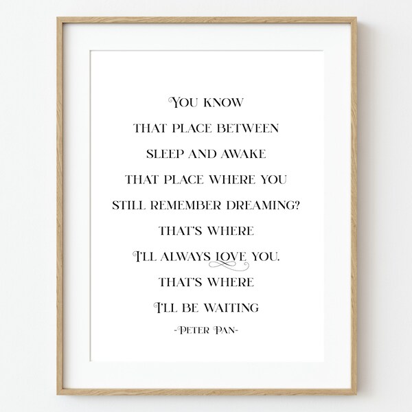 Peter Pan Printable - Etsy