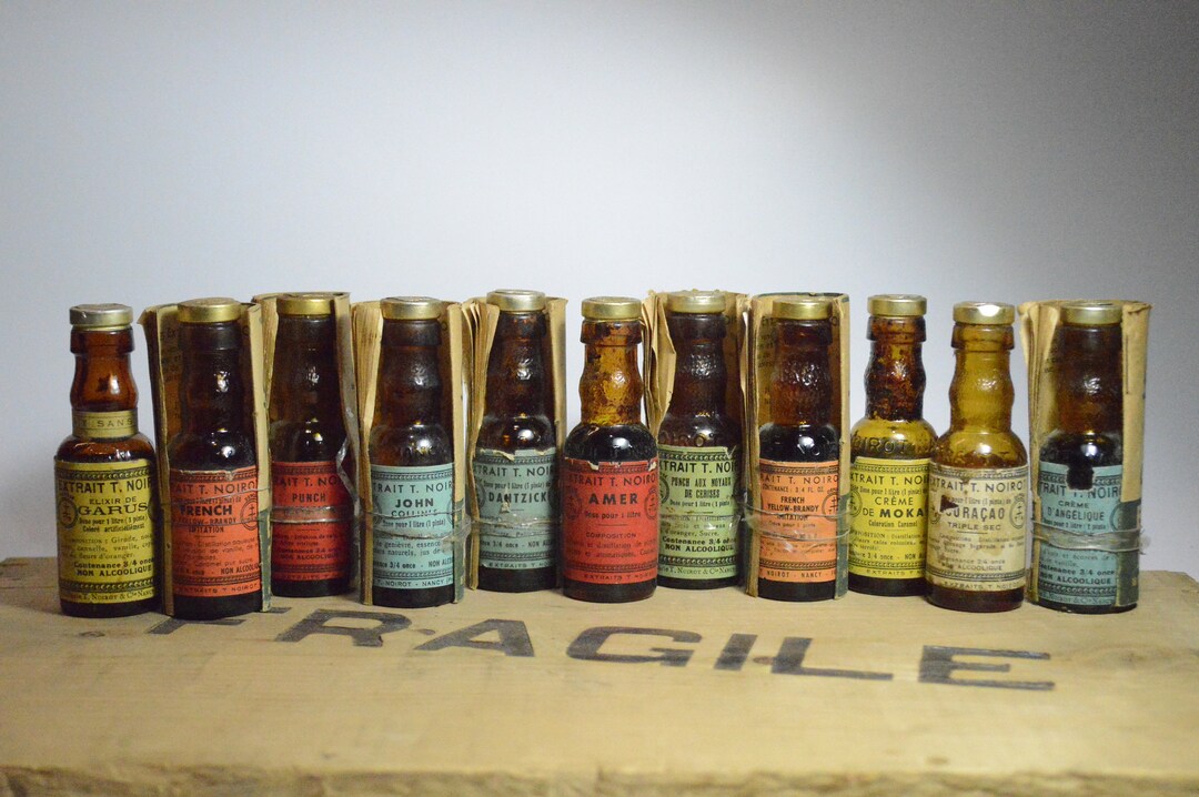 Extrait T. Noirot Vintage Set of 11 French Extract Bottles With ...
