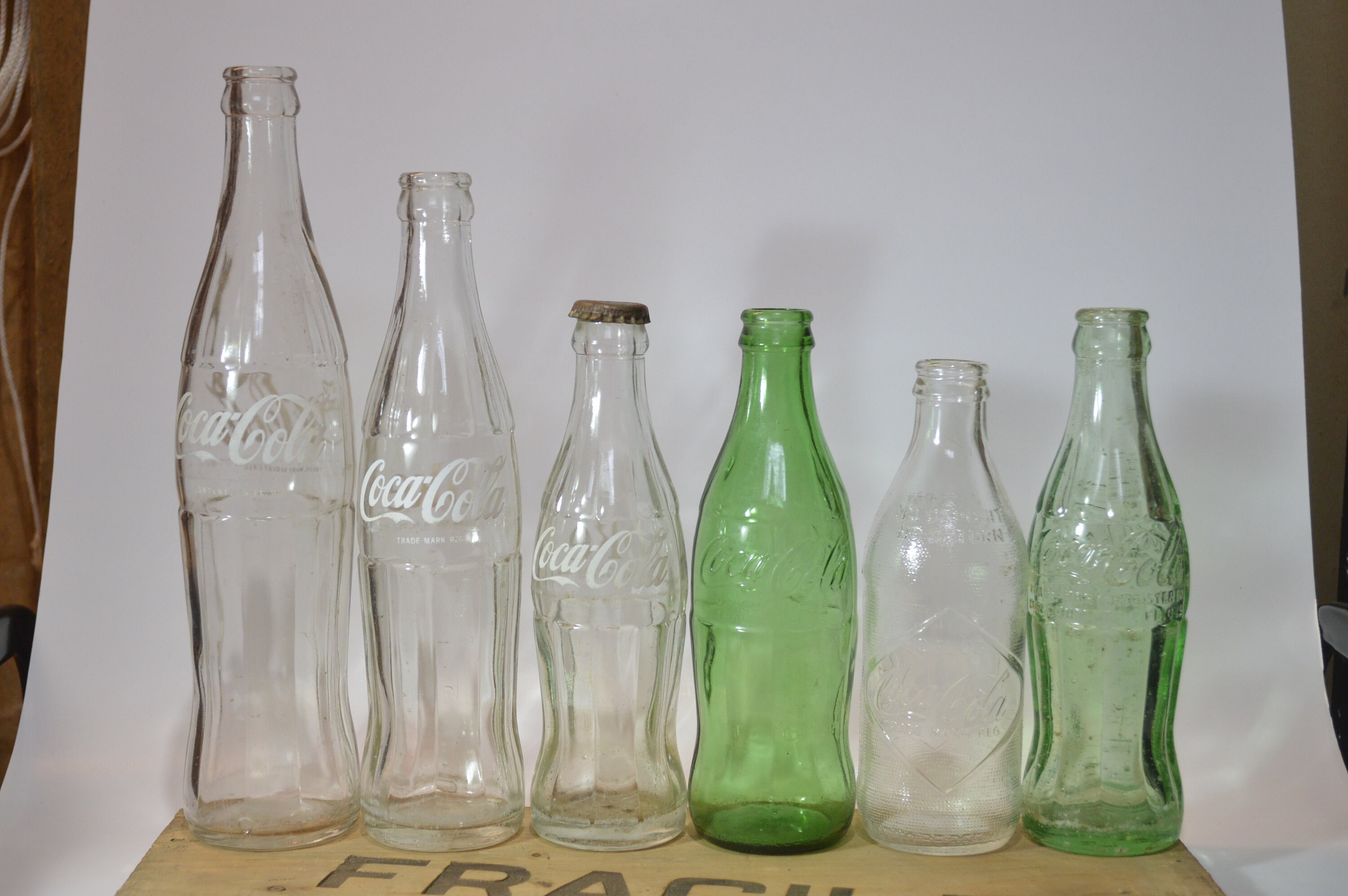 Coca-cola Bottle Lot Canadian 16oz, 10ozm 6oz ACL, Green & Stubby ...