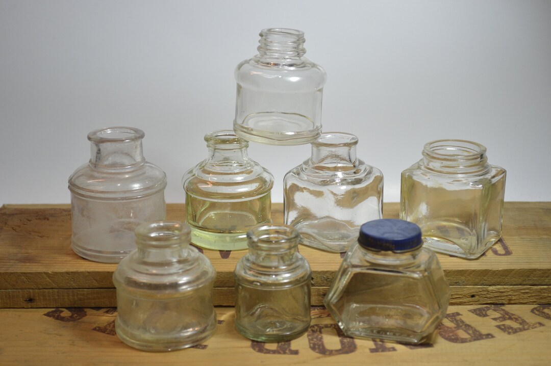 Antique Inkwells Lot of 8. Vintage Ink Bottles Lot - Etsy