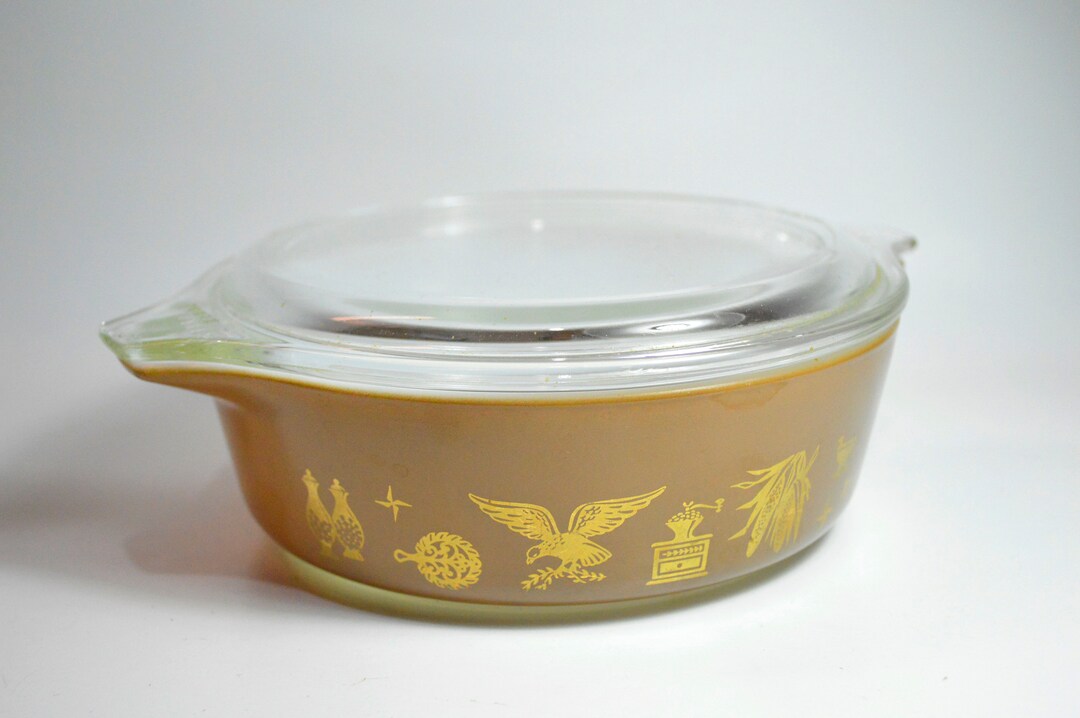 Pyrex Early American Americana 471 Casserole Bowl Lid 1 Pint Vintage - Etsy